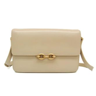 Saint Laurent Pre-owned Leder Schultertasche - - Pre-owned - Damen - Beige - ONE SIZE