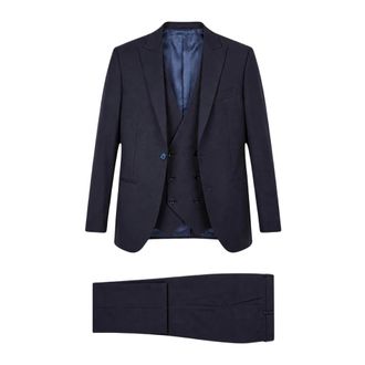Luigi Bianchi Mantova 3438 Dreiteiliger Anzug - - Suits - Herren - Blau - M