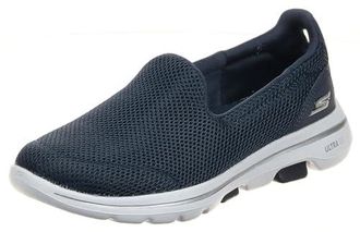 Skechers 15901W Femme Baskets, Bleu (Blue Textile/Trim NVW), 38.5 EU