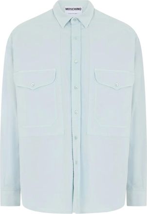 Moschino Homme, Chemises, Bleu, Taille: 2XL Light Long-Sleeve Shirt