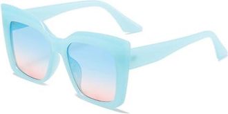 Generic Lunettes De Soleil &Agrave; Monture Large For Hommes Et Femmes, Id&eacute;ales For La Conduite Les Trajets Quotidiens(Blue)