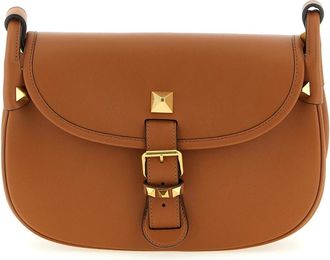 Valentino Garavani Femme, Sacs, Brun, Taille: ONE Size Flaneuse Medium Shoulder Bag