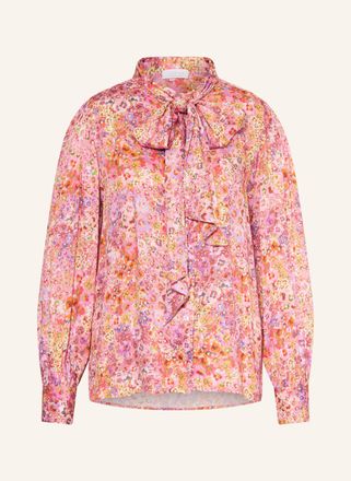 Rich & Royal Bluse Mit Abnehmbarer Schluppe rot