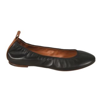 Lanvin Leder Ballerina - - Shoes - Damen - Schwarzk - 36 EU