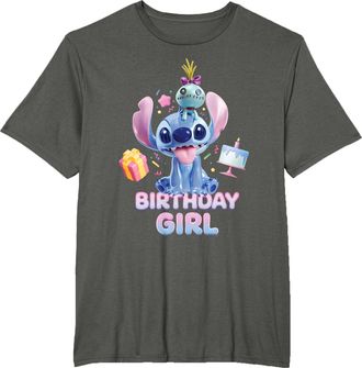 Disney Stitch & Scrump Birthday Girl Birthday Party T-Shirt