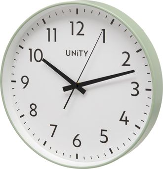 Unity Fradley, Wanduhr, geräuschlos, modern, grün, 30 cm