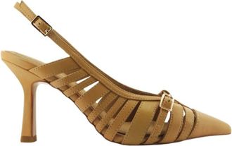 Elvio Zanon Femme, Chaussures, Brun, Taille: 35 EU Escarpin Slingback