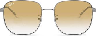 Ray-Ban Sonnenbrille mit eckigem Gestell - Silber