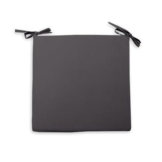 Soleil d'Ocre Dessus de Chaise Alix Anthracite, Polyester, 40x40x3 cm