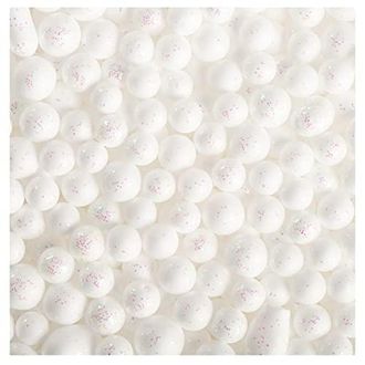 Com-Four Décoration de Noël - Belle Neige Artificielle pour Noël - Boule de Neige comme décoration pour la Table, la Porte et la fenêtre (Blanc - Moyen)