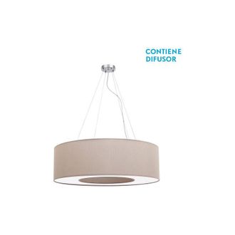 Fabrilamp Medium h&auml;ngeleuchte haiti 4xe27 chrom/stein regx65x65 cm