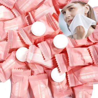 Mohito Magique Serviettes Compress&eacute;es, 100 Pi&egrave;ces Jetables Biod&eacute;gradables pour Ext&eacute;rieur et Voyage