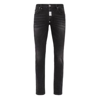 Philipp Plein Homme, Jeans, Noir, Taille: W32 Denim Pantalons Super Straight Cut
