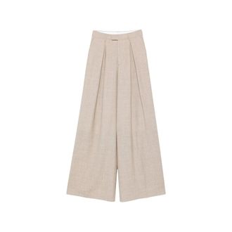 Berwich Nina Plissehose - - Trousers - Damen - Beige - M