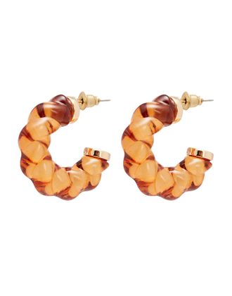 8 by YOOX TWISTED RESIN HOOPS