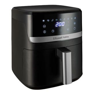 Russell Hobbs Air Fryer 5,5L Rapid Air [Compact, 9 Fonctions] Friteuse sans huile (&eacute;conome, gril, cuit, r&ocirc;tir, rev&ecirc;tement antiadh&eacute;sif sans BPA, digital, pi&egrave;ces comp
