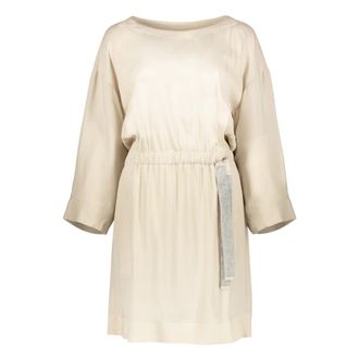 Fabiana Filippi Femme, Robes, Beige, Taille: 40 FR Mini-robe en viscose