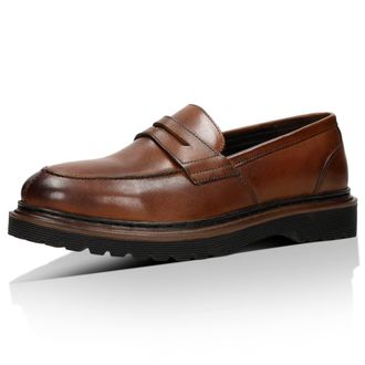 Wojas Herren Mokassins Penny Loafer I aus Hochwertigem Glattleder I Futter aus Ziegenleder I Bequeme Slip-on Schuhe I Harmonieren mit Unterschiedlichen Outf