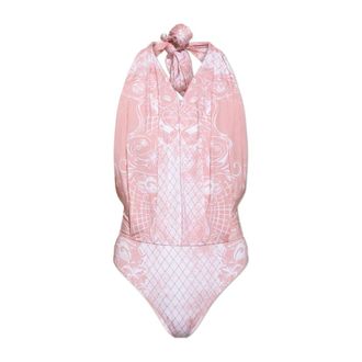 Balmain Bedruckter Lycra-Badeanzug - - Swimwear - Damen - Rosa - S