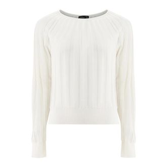 van Laack Saryn Rundhals-Strick - - Knitwear - Damen - Wei&szlig; - M