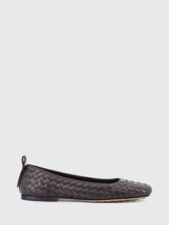 Bottega Veneta Ballerines Charlotte en cuir dagneau tress&eacute; &agrave; bout carr&eacute;