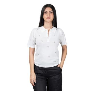 Seventy Femme, Tops, Blanc, Taille: 38 FR Polo Orn&eacute;