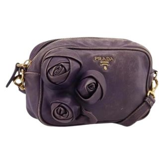 Prada Sac bandouli&egrave;re vintage doccasion - Femme - Pre-owned - Violet - Taille: ONE Size