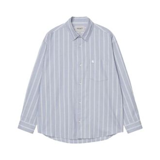 Carhartt Work in Progress Homme, Chemises, Bleu, Taille: M Beale Long Sleeve Shirt