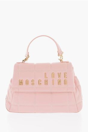 Moschino LOVE Quilted Faux Leather Bag with Golden Logo size Unica