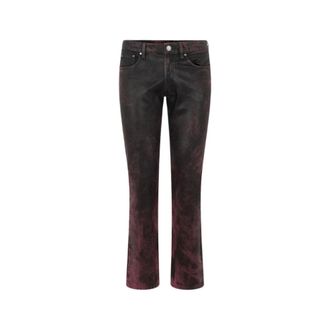 Roberto Cavalli Coated Jeans mit Waschungseffekt - - Jeans - Herren - Rot - L