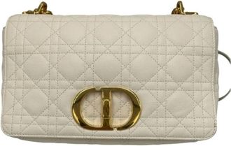 Dior Sac bandouli&egrave;re en cuir Pre-owned - Femme - Pre-owned - Blanc - Taille: ONE Size
