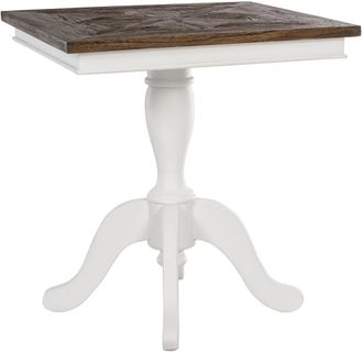 Clp Bistrotisch Holz quadratisch 70x70 cm Grasby, Esstisch f&uuml;r 2 bis 4 Personen, K&uuml;chentisch kompakt Shabby Chic rustikal, Farbe:Dunkelbraun