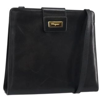 Ferragamo Sac bandouli&egrave;re en cuir doccasion - Femme - Pre-owned - Noir - Taille: ONE Size