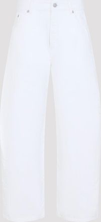 Alaia Rodeo Light White Denim Trousers