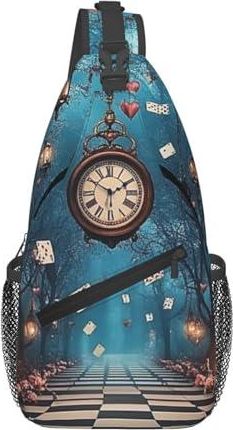Generic Enchanted Forest Fantasy Sac &agrave; bandouli&egrave;re de voyage pour homme Sac &agrave; dos de randonn&eacute;e