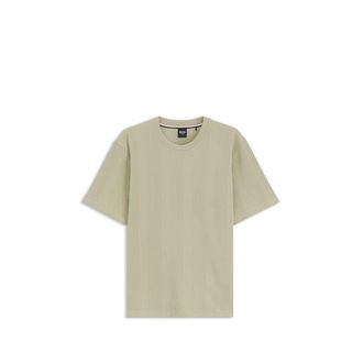 HUGO BOSS T-shirt gauffr&eacute; en coton m&eacute;lang&eacute;