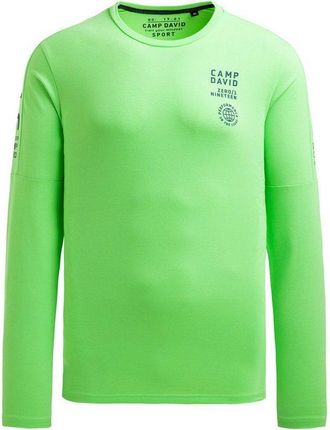 Camp David Rundhalsshirt mit reflektierenden Details