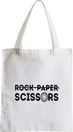 Fabulous Grand Sac Shopping Plage Etudiant Rock Paper Scissors LGBTQ+ Gay Lesbian