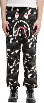 A Bathing Ape A Bathing APE - Pantalons de surv&ecirc;tement Relaxed Fit City Camo Shark - Homme - Pantalons - Noir - Taille: L