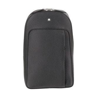 Montblanc Umh&auml;ngetasche mit Logo - - Bags - Herren - Schwarzk - ONE SIZE