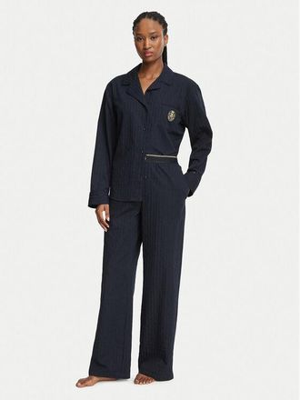 Tommy Hilfiger Pyjama UW0UW06693 Dunkelblau Relaxed Fit