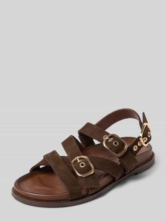 Inuovo Sandalen aus echtem Leder mit offener Ferse