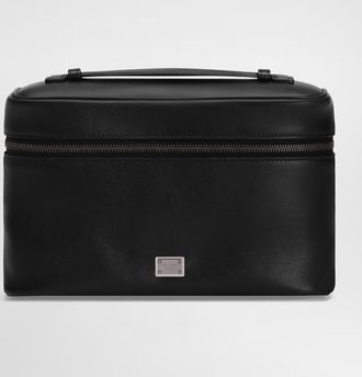 Dolce & Gabbana Necessaire Aus Kalbsnappaleder - Mann Brieftaschen Und Clutches Schwarz Onesize