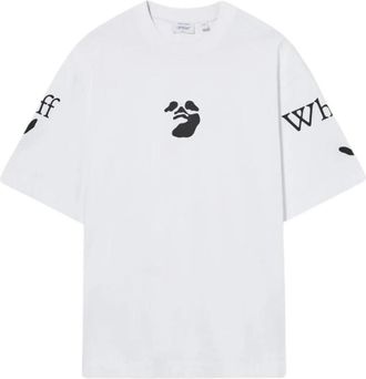 Off-white Swimming Logo Skate T-Shirt - - Tops - Herren - Wei&szlig; - L