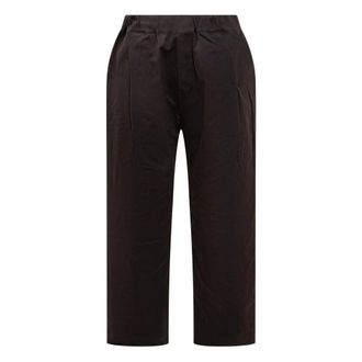 A Paper Kid Elastische Taille plissierte Herrenhose - - Trousers - Herren - Schwarzk - XL