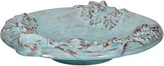 Biscottini International Obstschale L 45 x T 45 x H 10 cm - elegant - modern - raffiniert - Obstschale für den Tisch - Handwerk