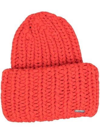 Dsquared2 bonnet en maille &eacute;paisse - Rouge