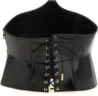 Elisabetta Franchi Bustier Belt - Black