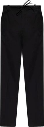 Dries Van Noten Homme, Pantalons, Noir, Taille: M Drawstring Pantalons