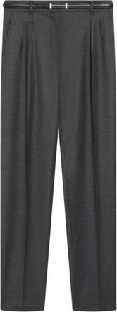 Max Mara Femme, Pantalons, Gris, Taille: 36 FR Tapered Pantalons